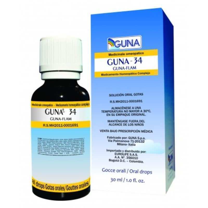 GUNA FLAM GOTAS X 30 ML - EUROLIFE - Farmacia Homeopática Mundienlace ...