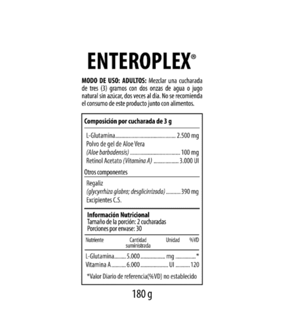 ENTEROPLEX POLVO X 180 GR NUTRABIOTICS