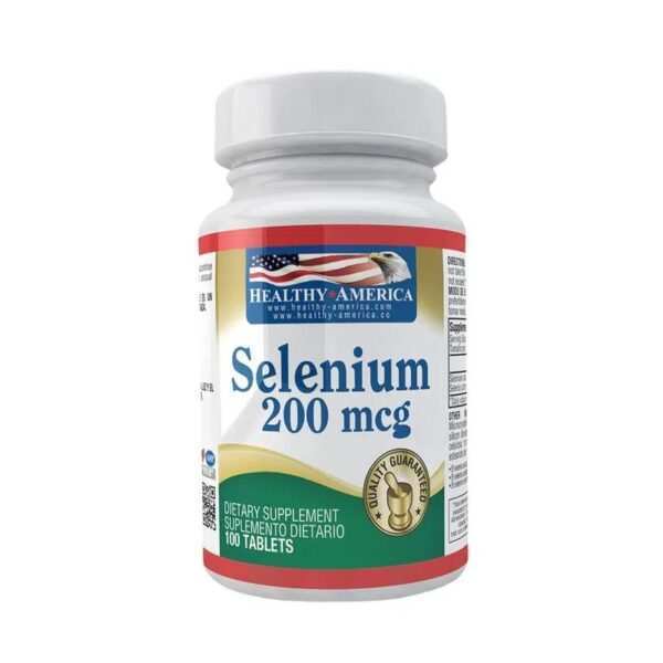 SELENIUM 200 MCG X 100 TABLETAS HEALTHY AMERICA
